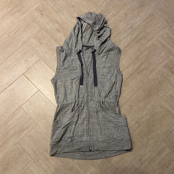 Athleta | Jackets & Coats | Athleta Workout Athleisure Vest In Gray ...